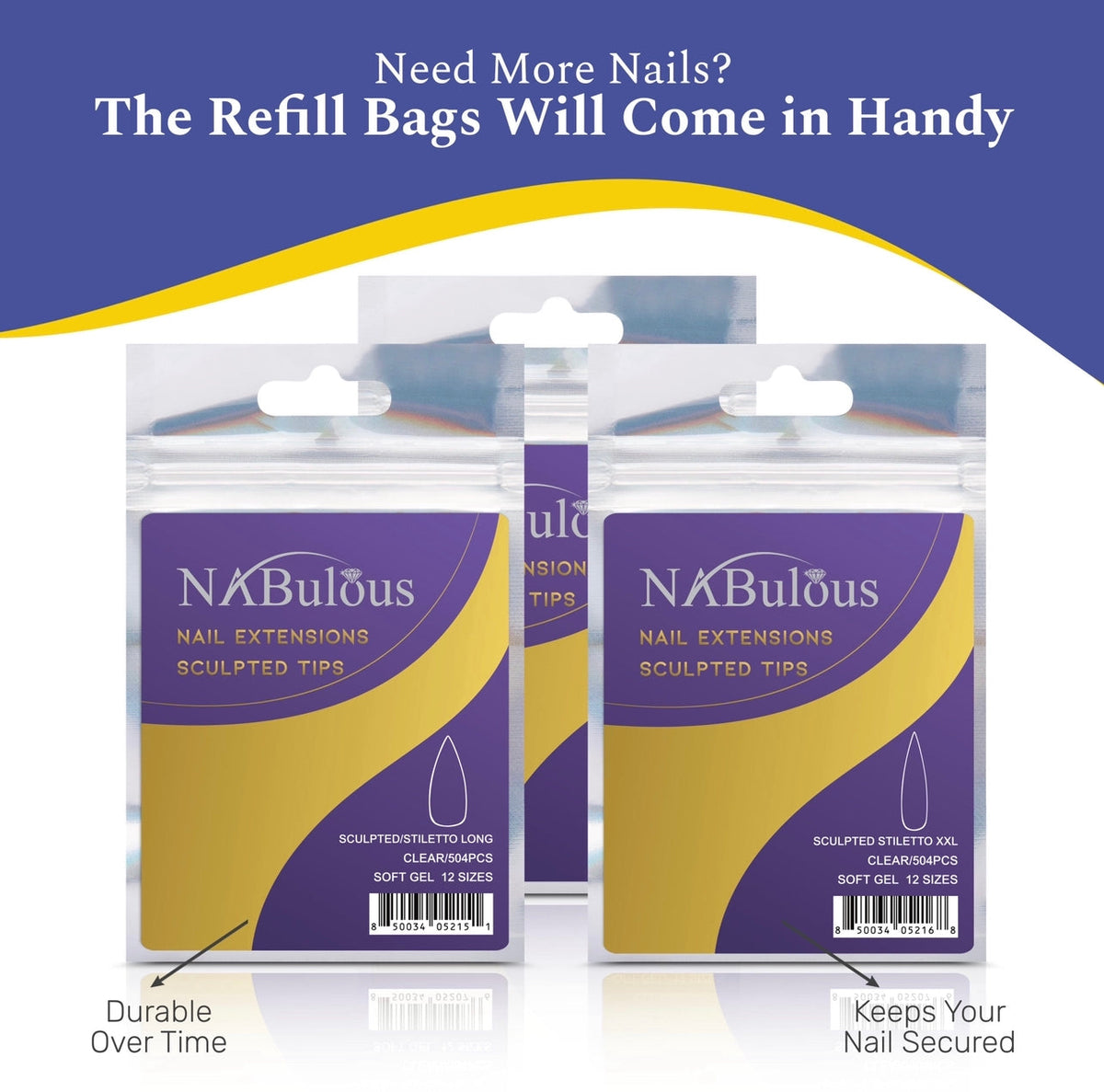 5 Tips for Perfectly Sculpted Nails with STILETTO Sculpted Refill Tips ...
